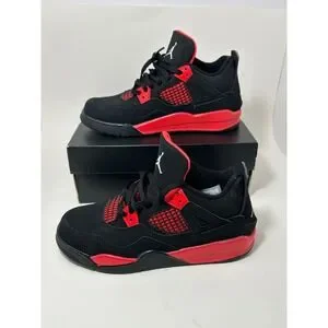 Jordan | Shoes | Jordan 4 Retro Red Thunder Black Crimson Bq76696 Boys ...